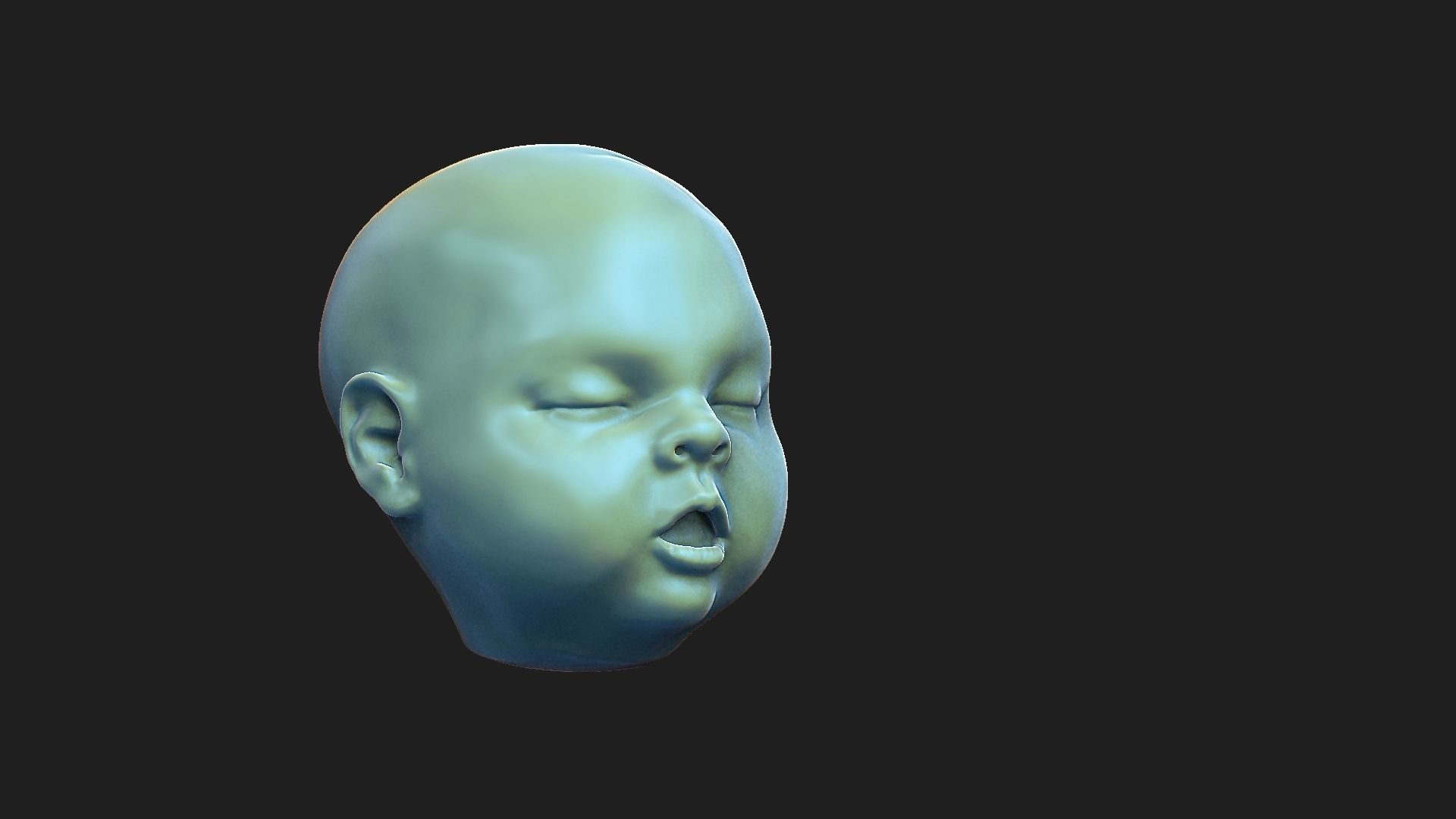 baby head 3d model STL 3D model 3D printable | CGTrader