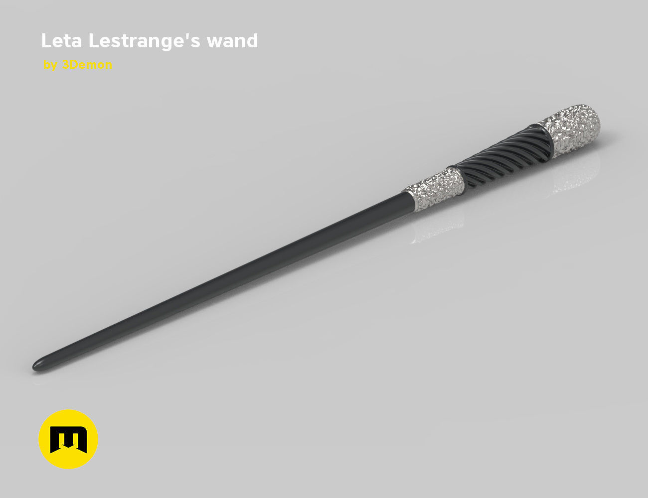 Leta Lestrange wand 3D model 3D printable | CGTrader