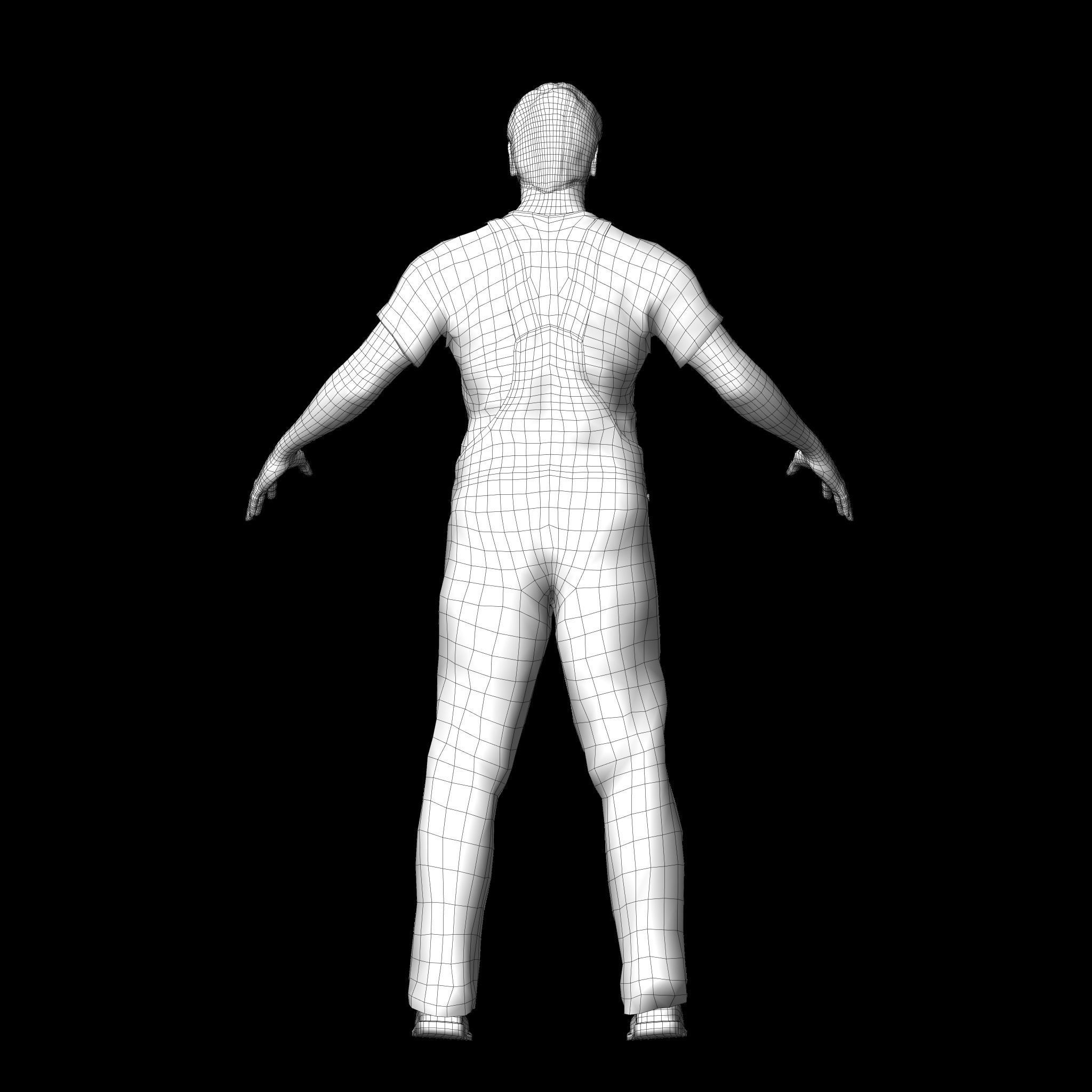 Workers characters pack free VR / AR / low-poly 3D model rigged | CGTrader