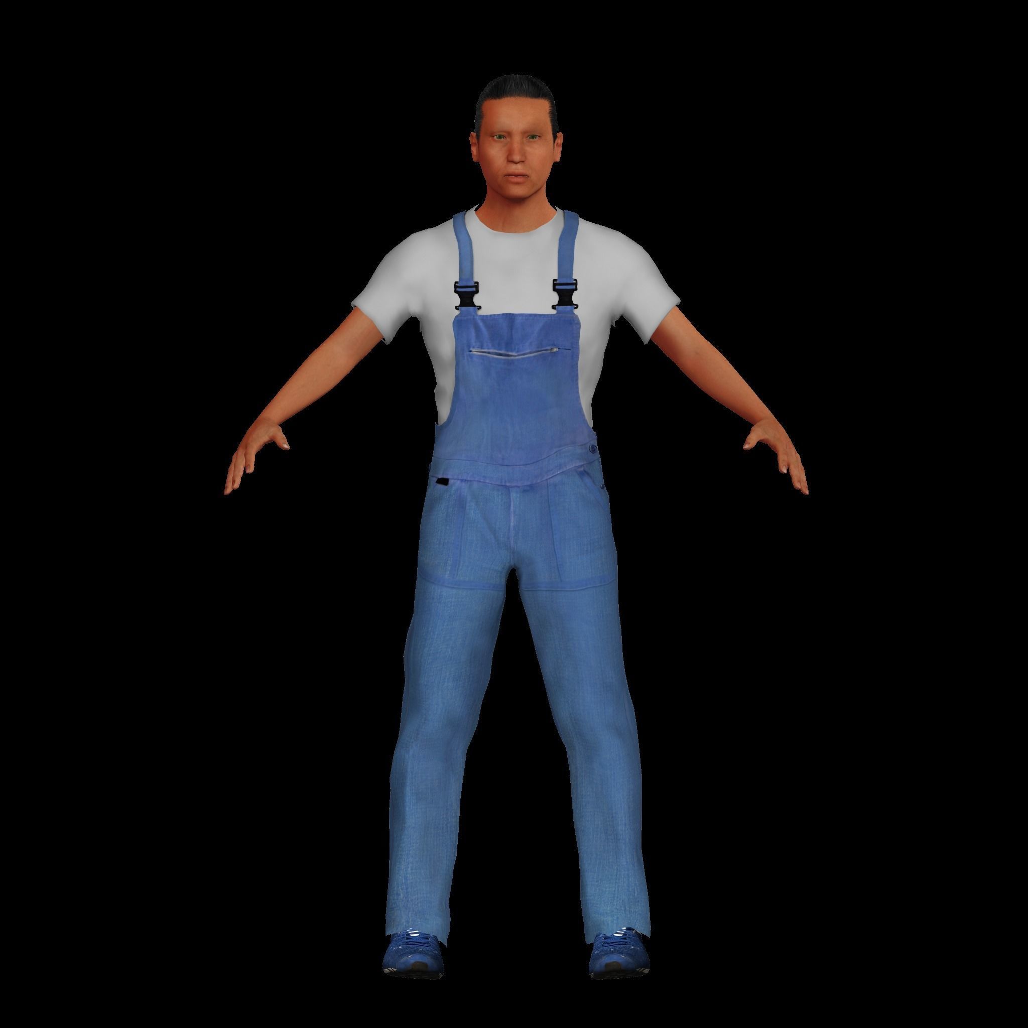 Workers characters pack free VR / AR / low-poly 3D model rigged | CGTrader