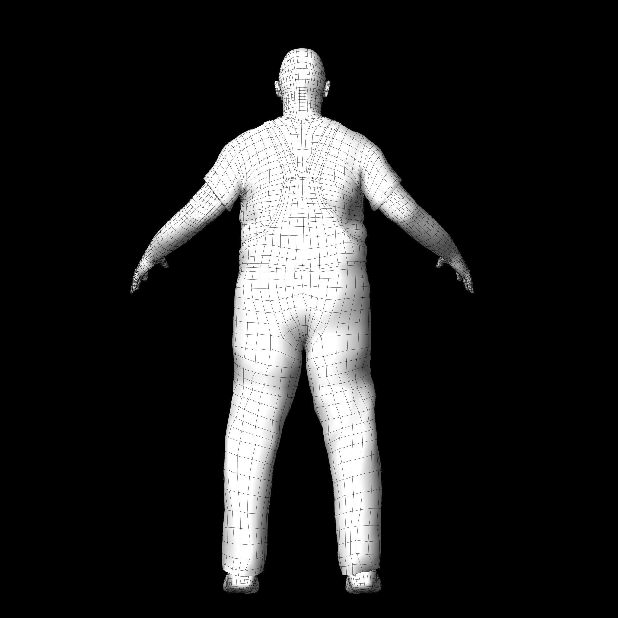 Workers characters pack free VR / AR / low-poly 3D model rigged | CGTrader