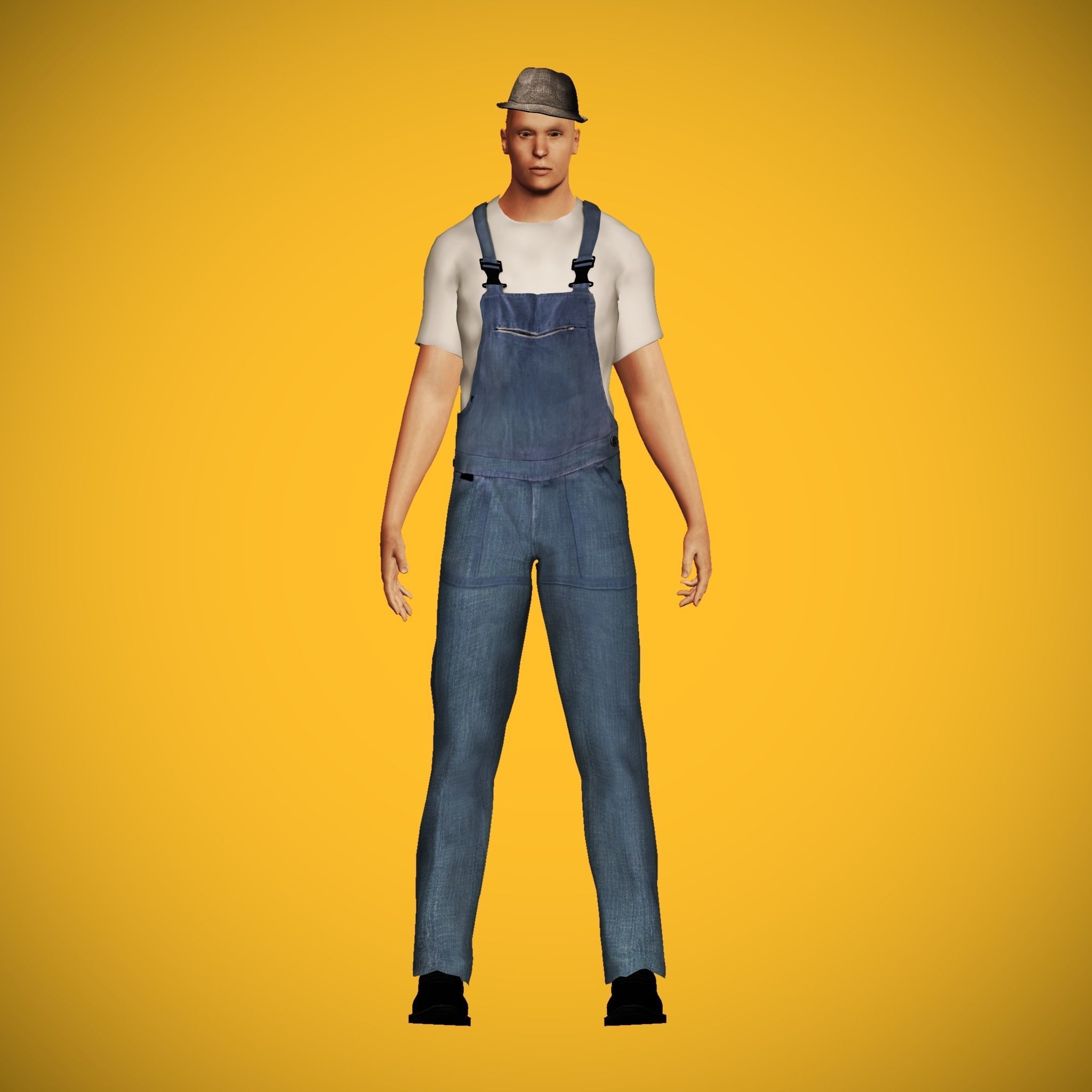 Workers characters pack free VR / AR / low-poly 3D model rigged | CGTrader