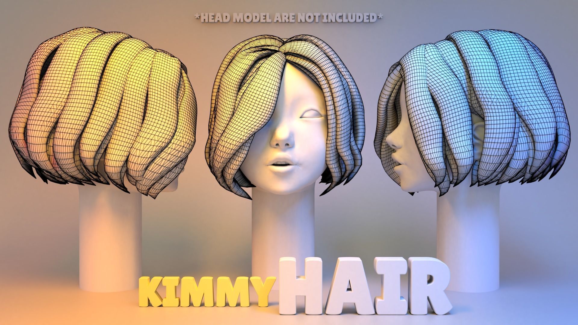 Kimmy Hair 3D model | CGTrader