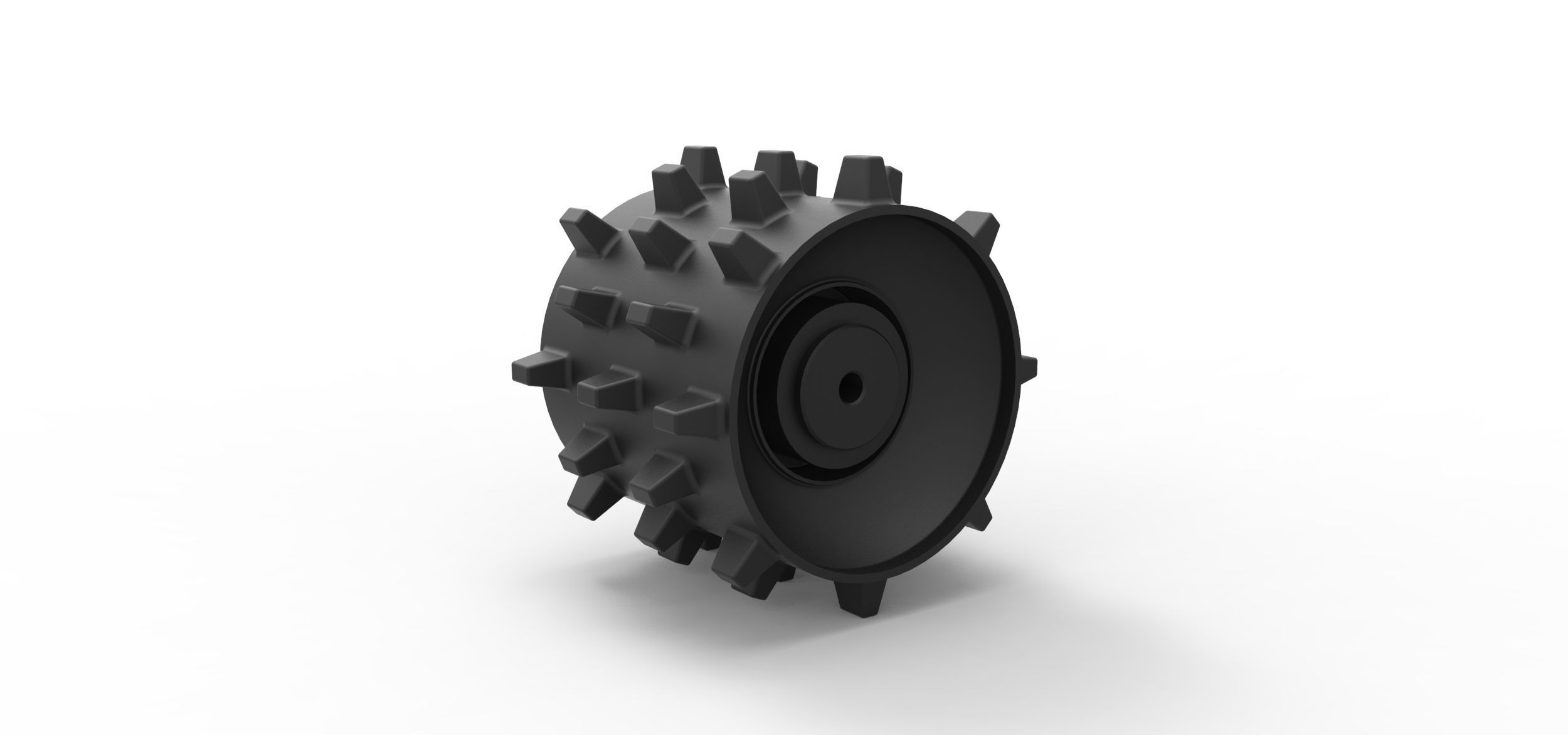 Compactor wheel 3D model 3D printable | CGTrader
