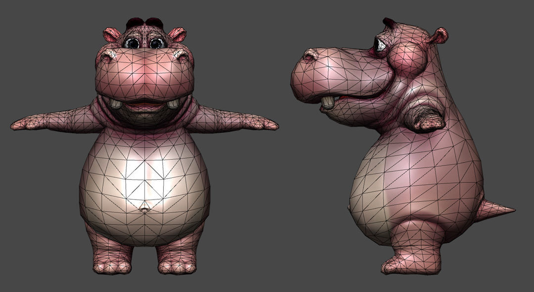 3D model Jungle Animal Friends VR / AR / low-poly rigged animated ...