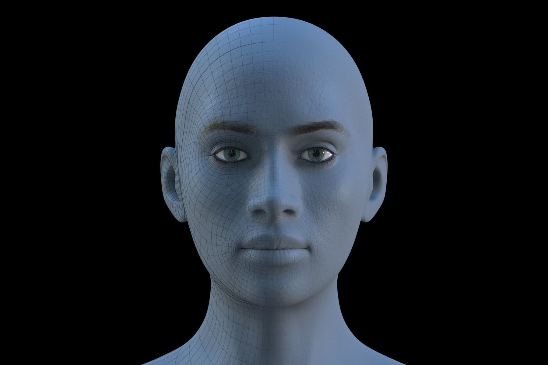 3D model Cinematic Female 001 - Advanced Body Rig - Face Rig - GUI VR ...