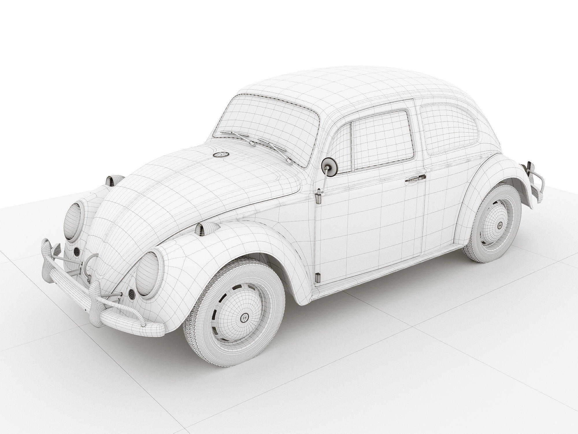 Volkswagen Beetle 1300 1963 3D model | CGTrader