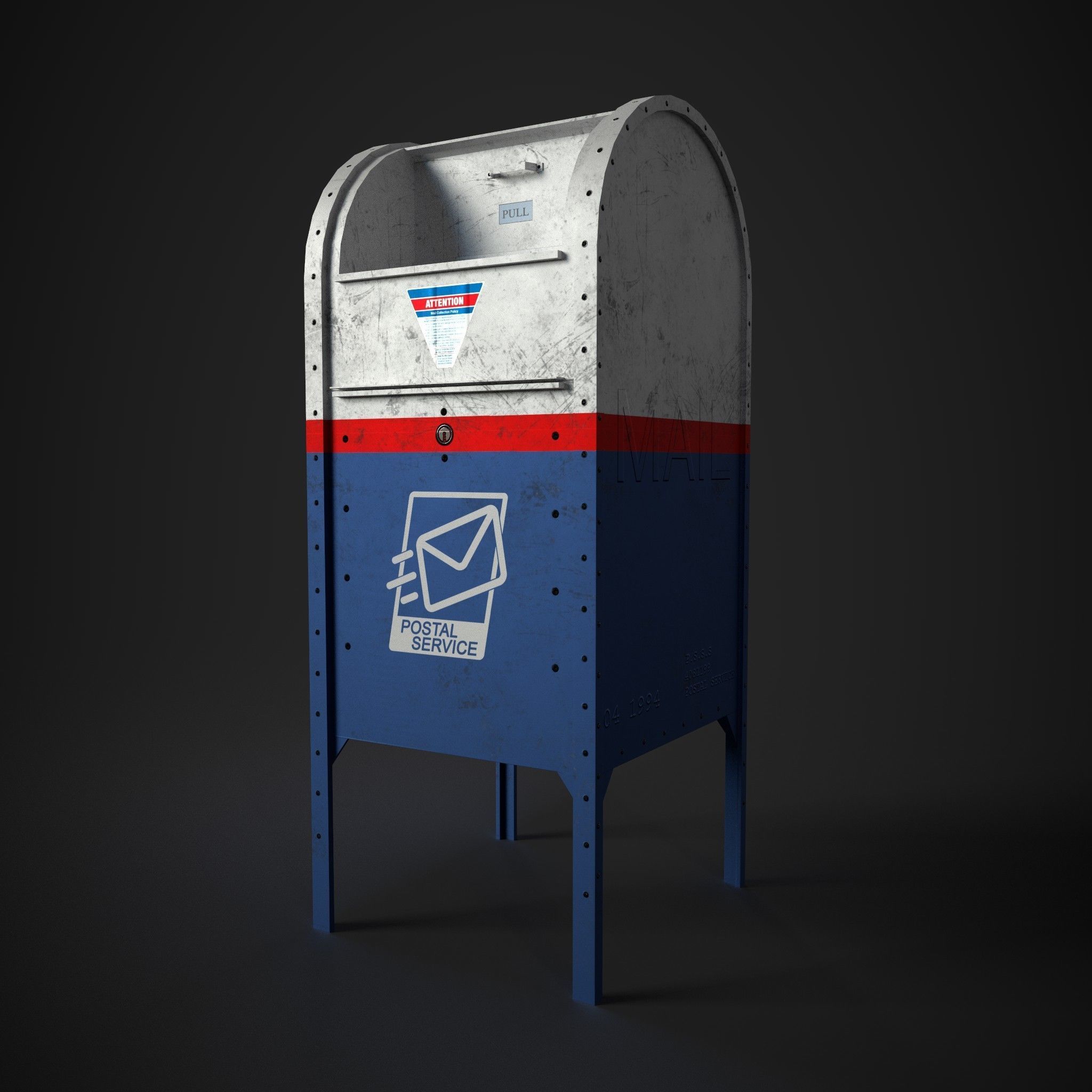 3D model Realistic MailBox Pack - PBR VR / AR / low-poly | CGTrader