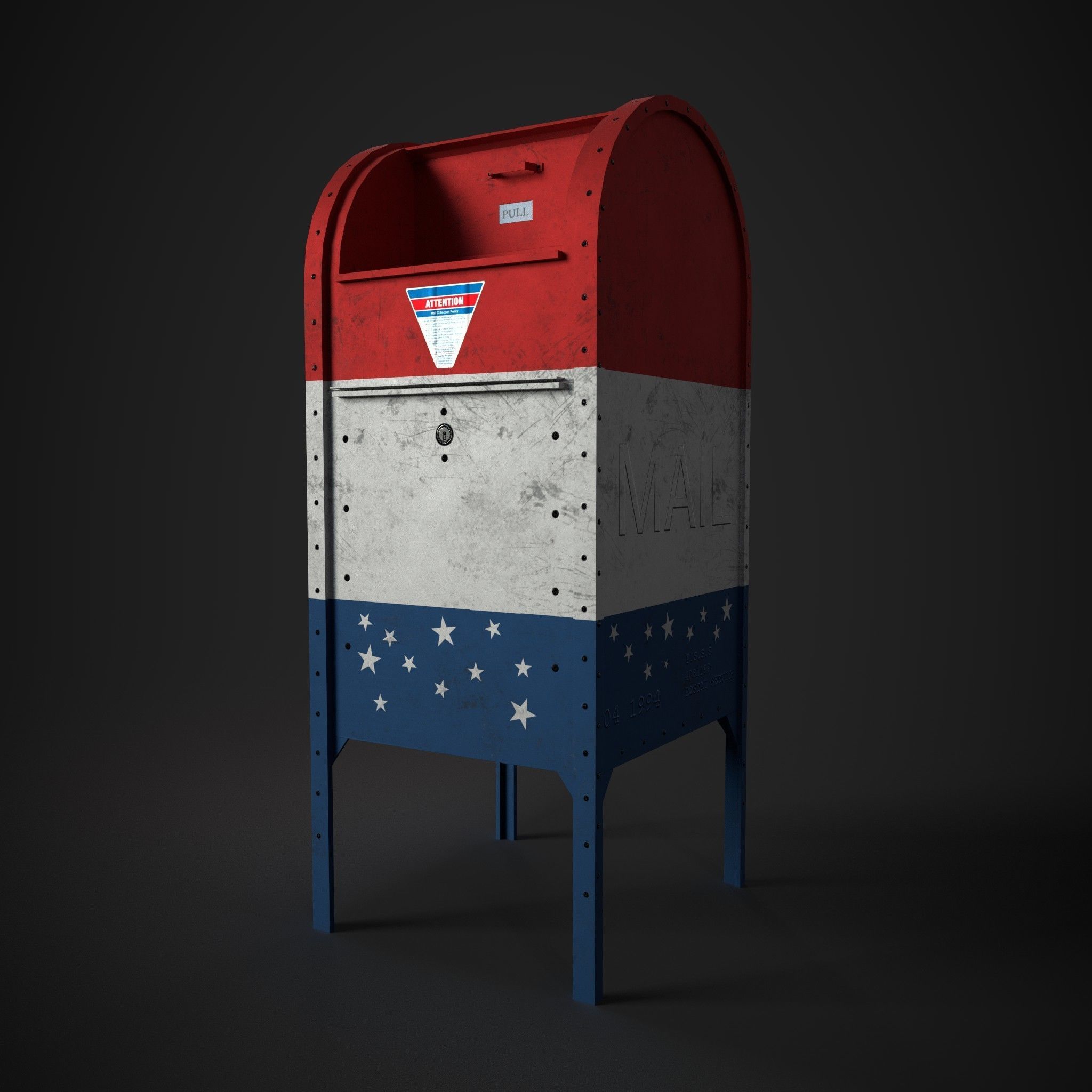 3D model Realistic MailBox Pack - PBR VR / AR / low-poly | CGTrader
