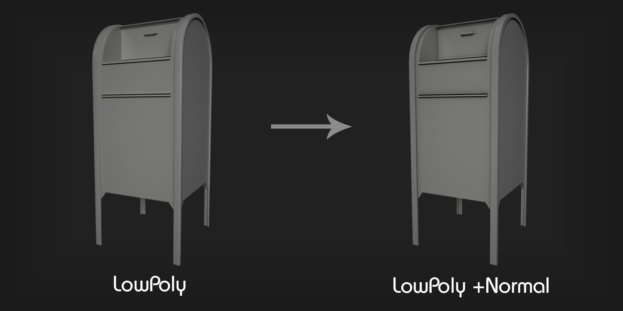 3D model Realistic MailBox Pack - PBR VR / AR / low-poly | CGTrader