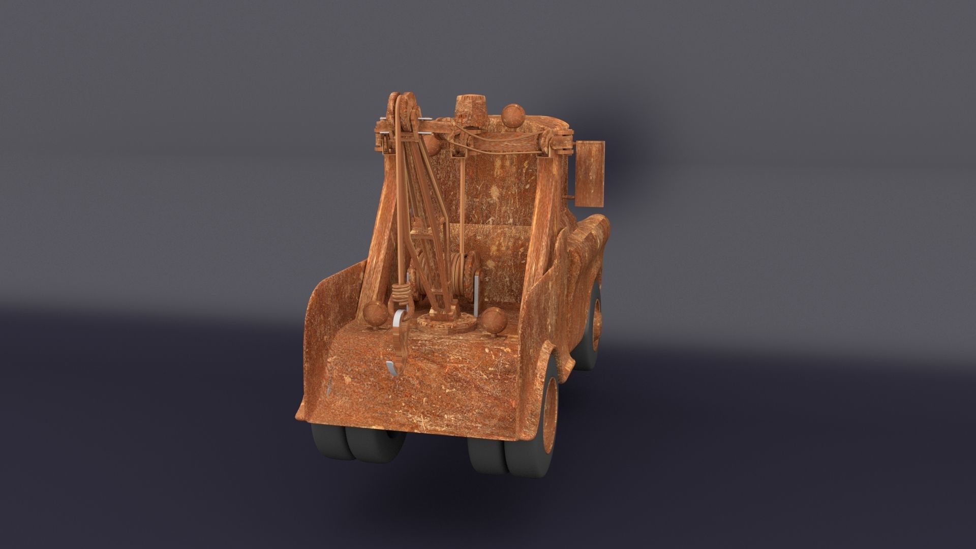 Mater rusty truck with eyes 3D model | CGTrader