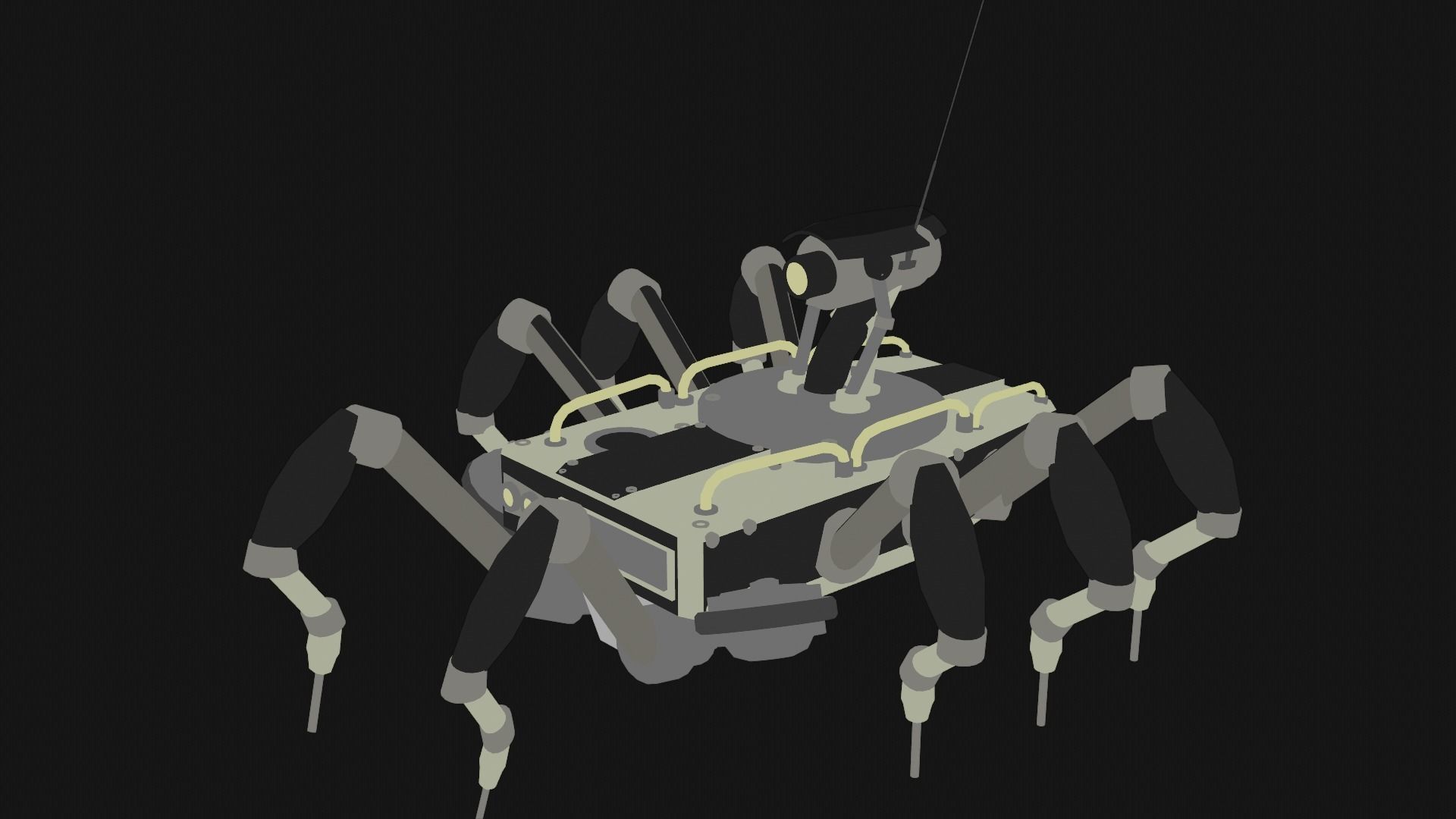 eight legged robot 3D model | CGTrader
