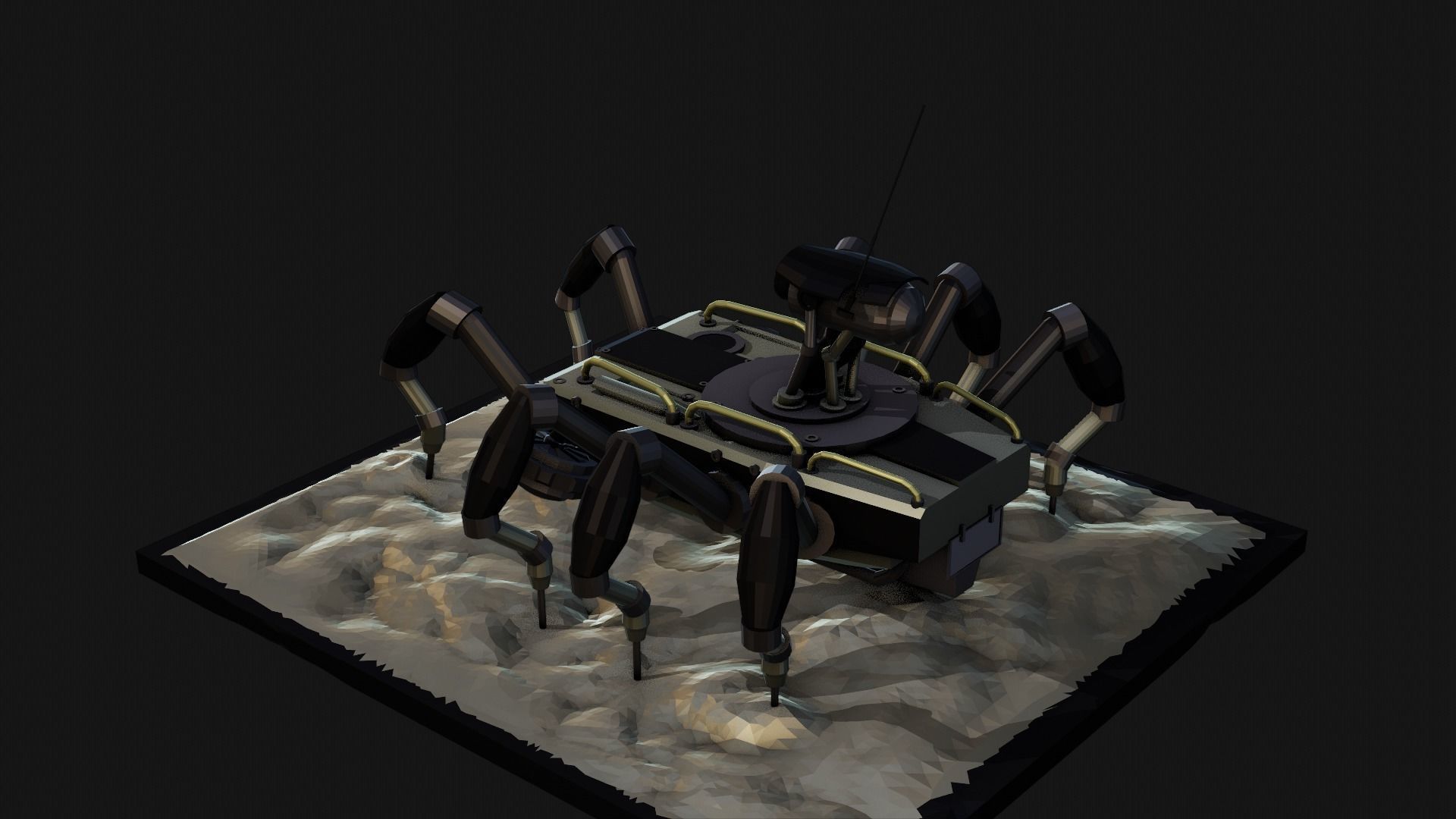 eight legged robot 3D model | CGTrader