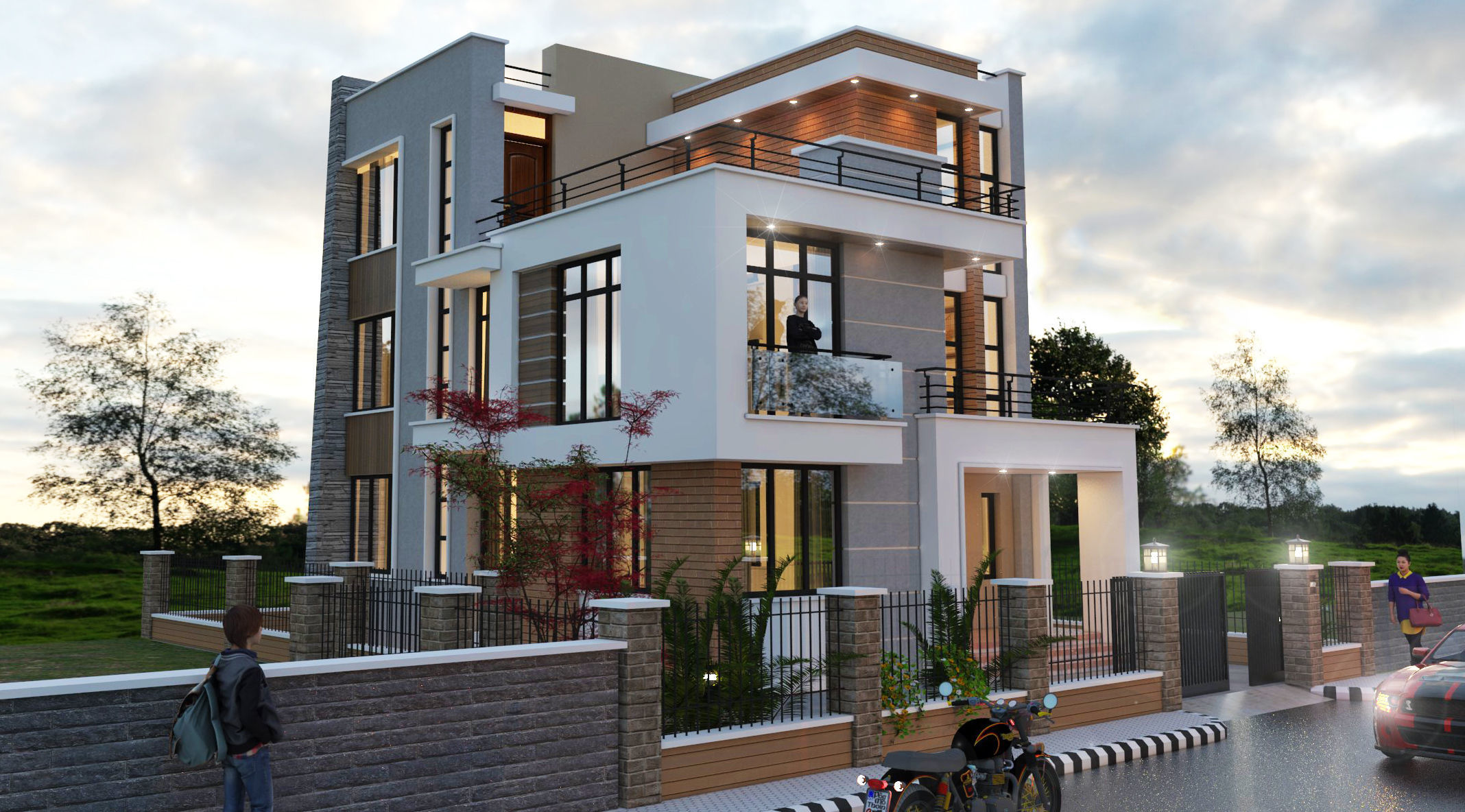 3D model modern residence design | CGTrader