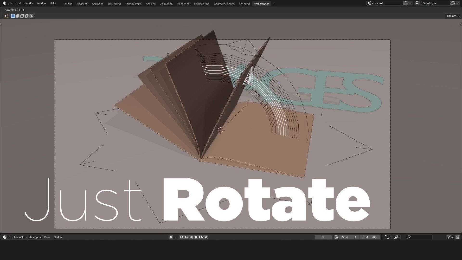 Book 3D Model UVs Rigged Animated Beginner Friendly for Blender 3D ...