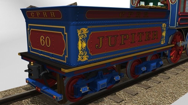 Central Pacific No60 Jupiter 3D model | CGTrader