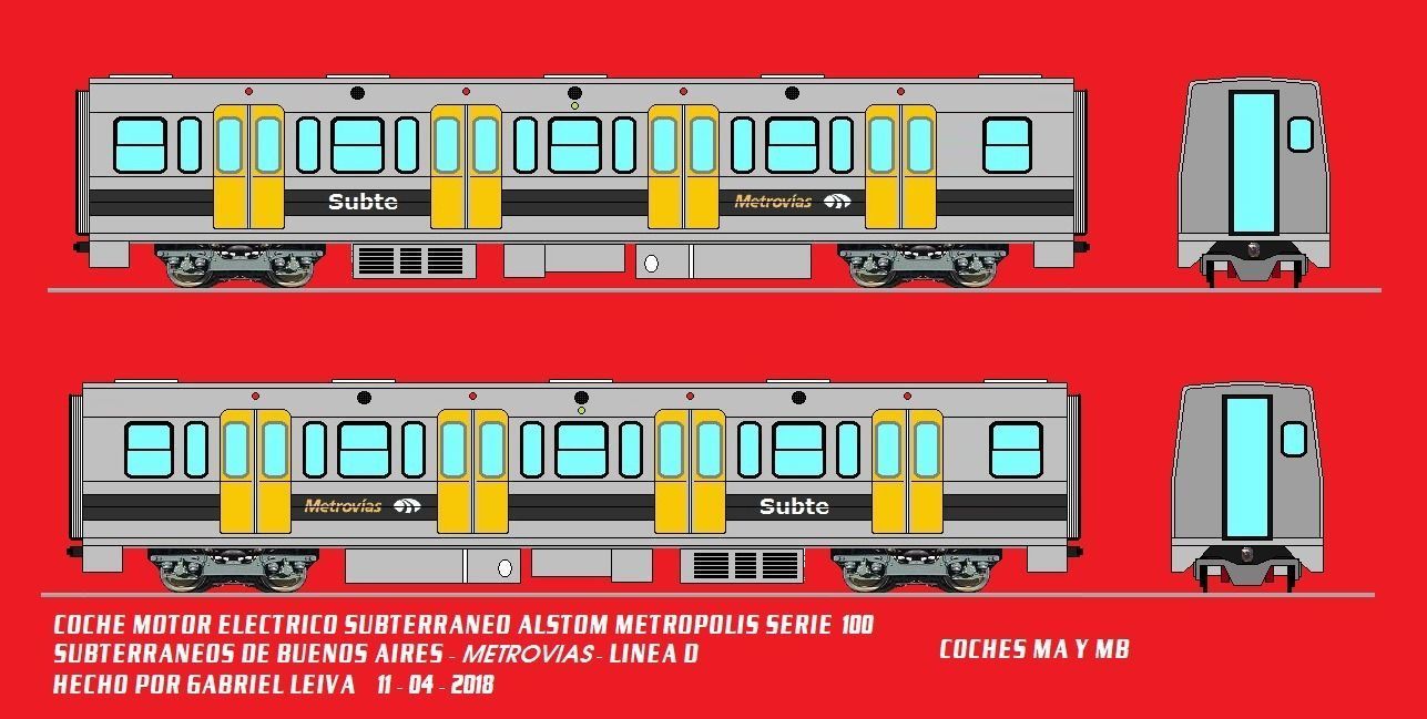 Subway train from Buenos Aires metro 3D model | CGTrader