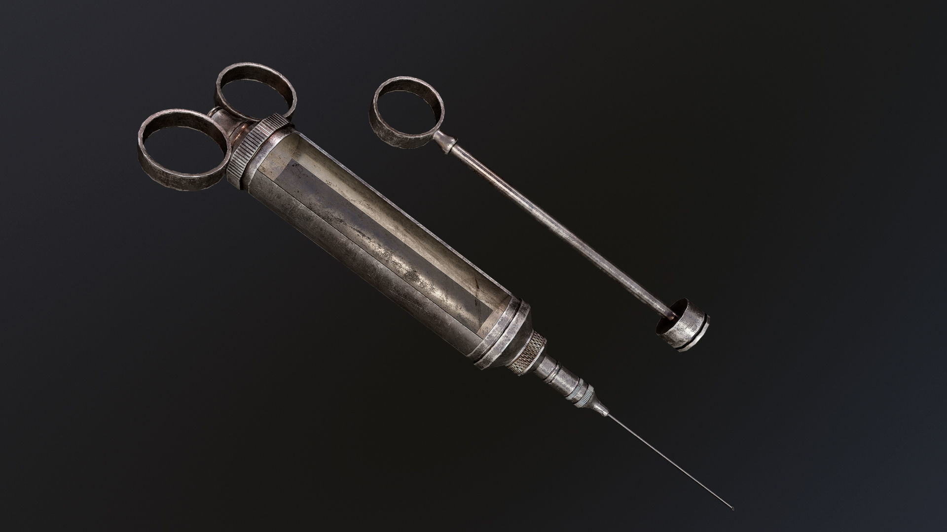 3D model Antique Syringe - PBR Game Ready VR / AR / low-poly | CGTrader