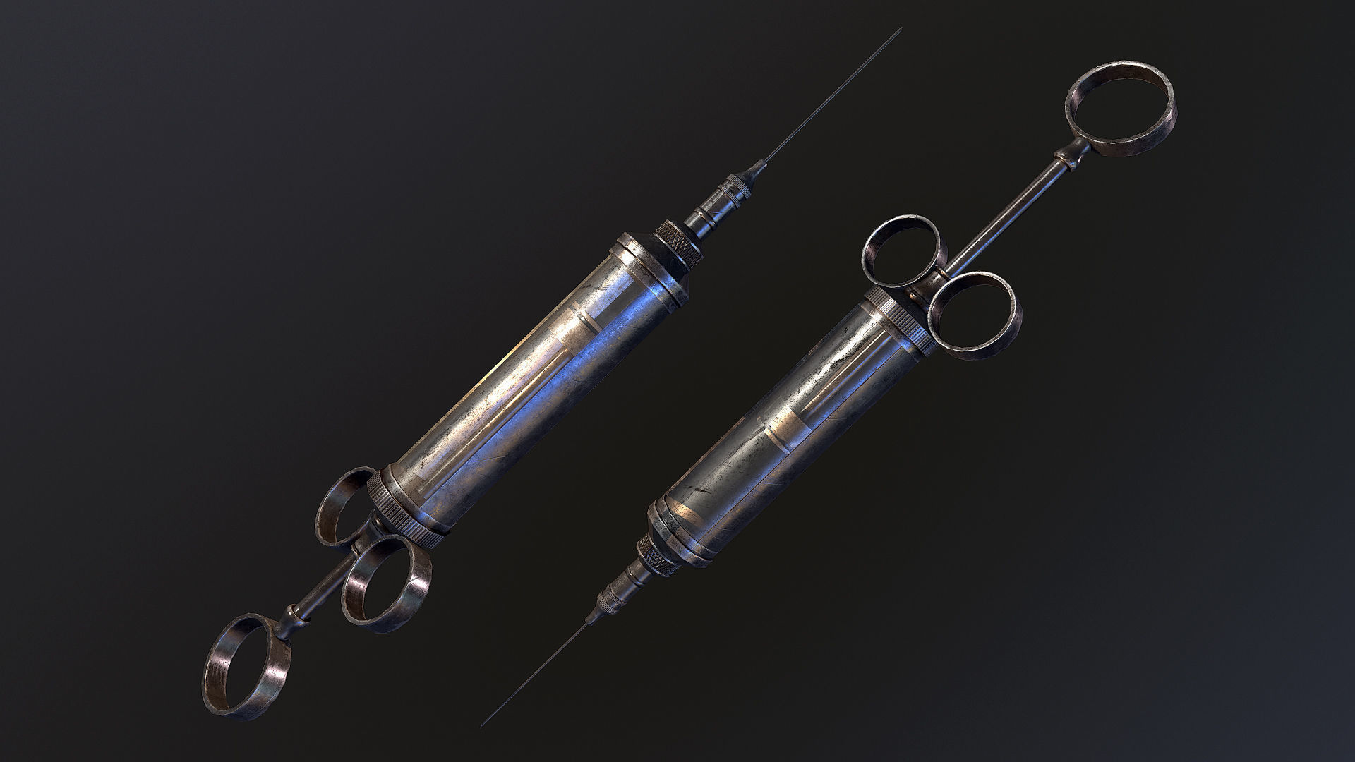 3D model Antique Syringe - PBR Game Ready VR / AR / low-poly | CGTrader