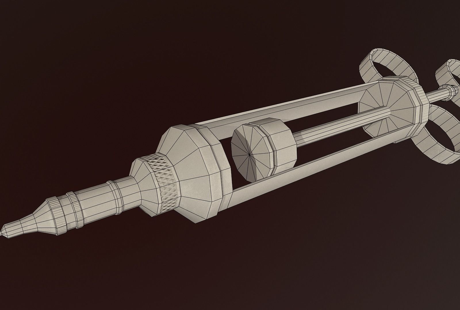 3D model Antique Syringe - PBR Game Ready VR / AR / low-poly | CGTrader