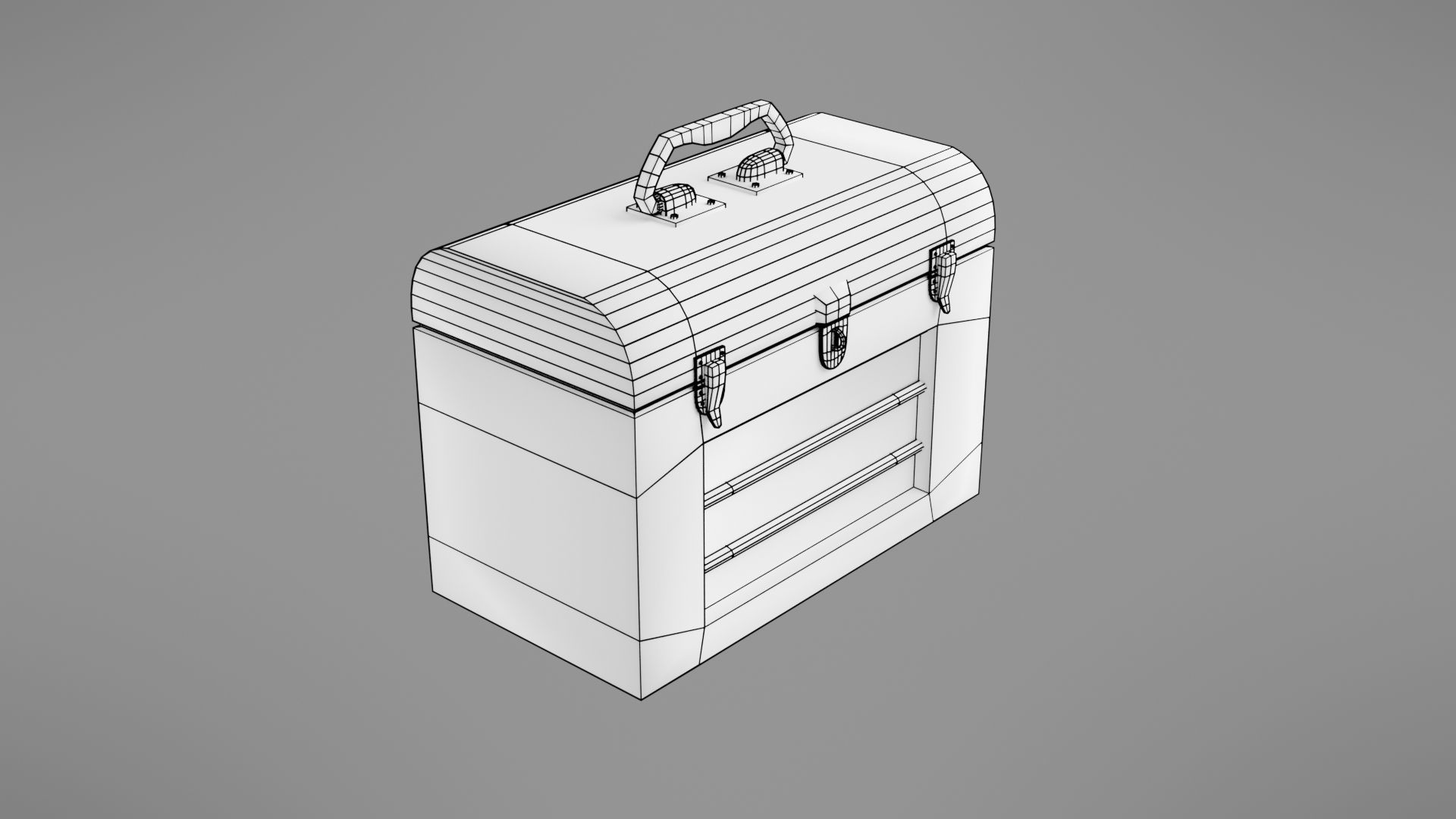 3D model Old toolbox VR / AR / low-poly | CGTrader