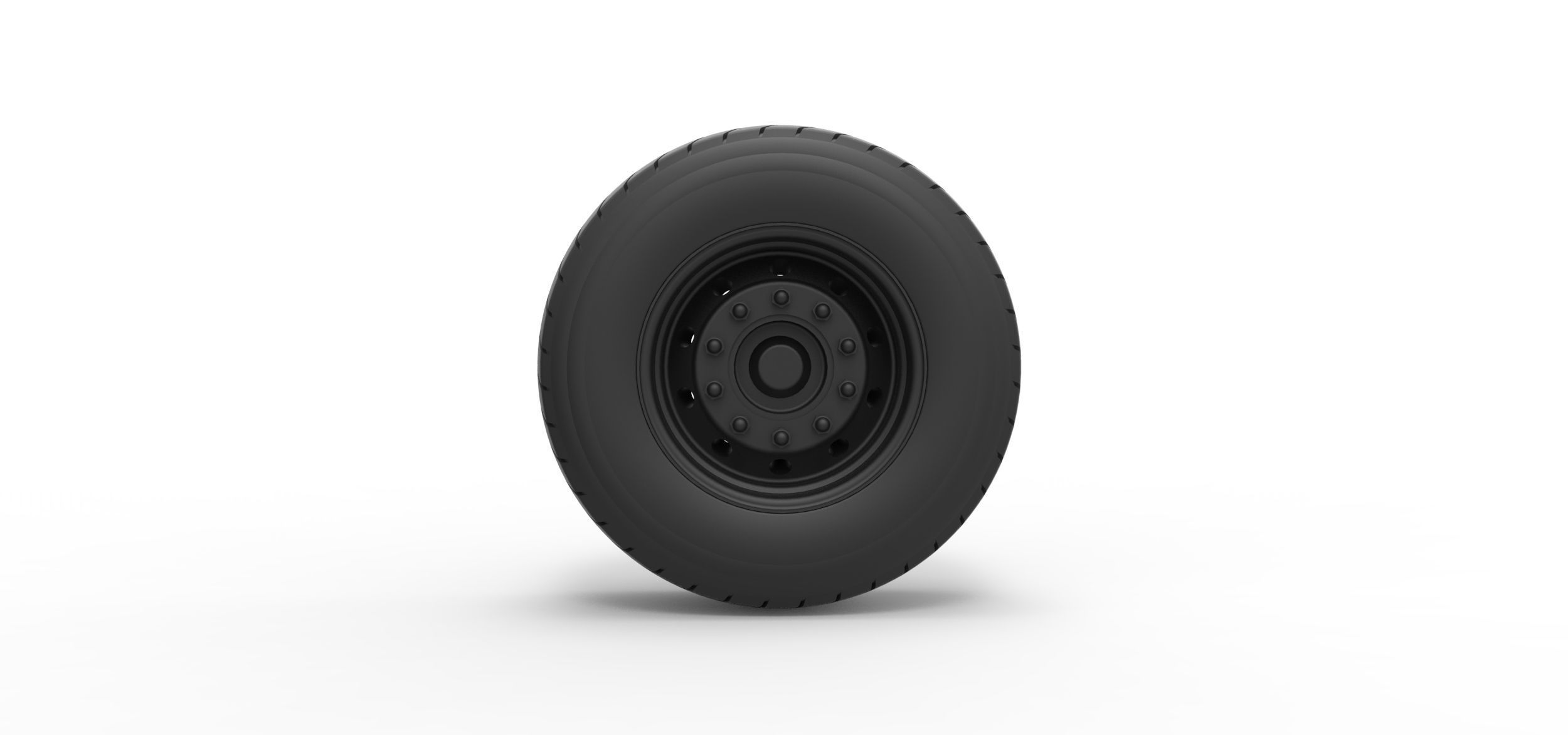 Front wheel from truck 3D model 3D printable | CGTrader