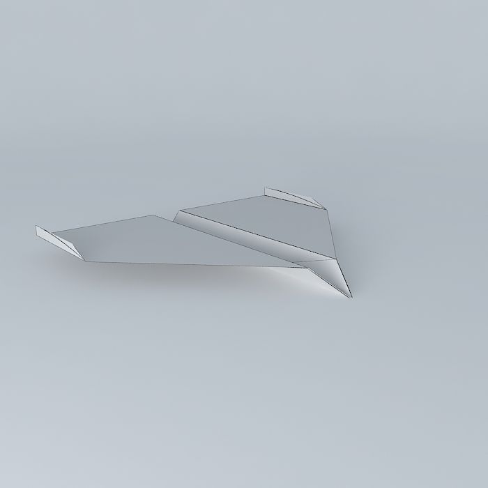 Paper Plane free 3D Model MAX OBJ 3DS FBX STL DAE - CGTrader.com