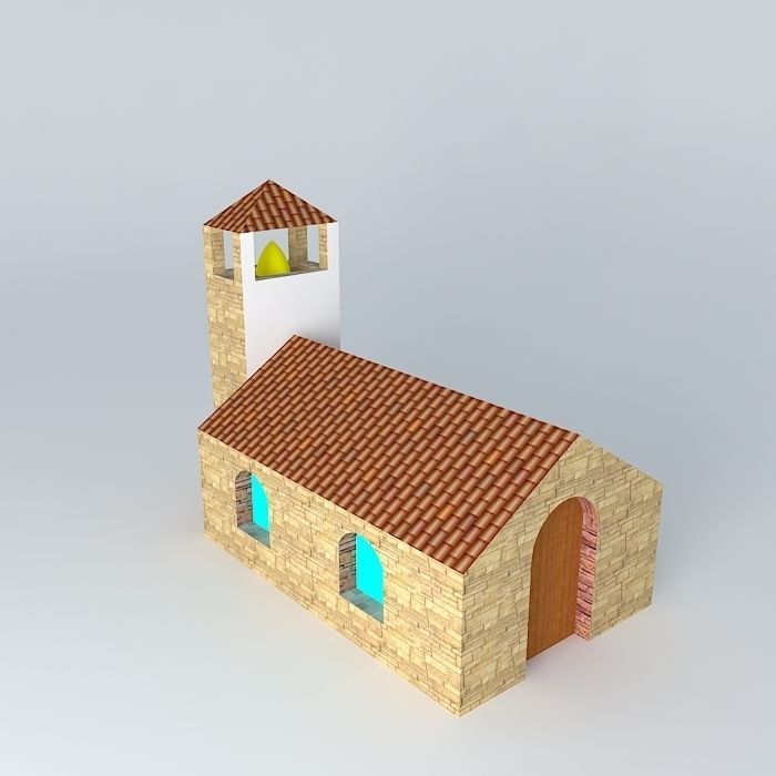 Church free 3D model | CGTrader