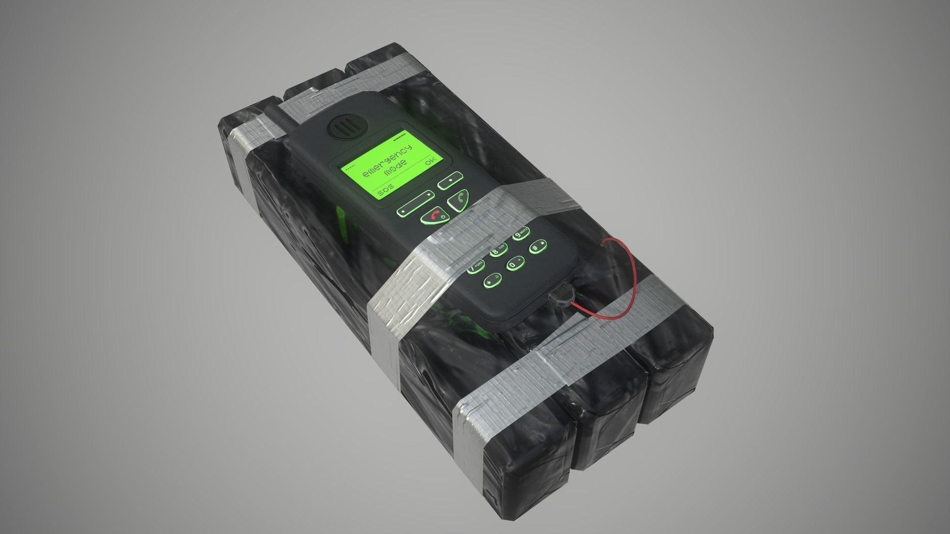 3D model C4 Bomb - PBR game ready VR / AR / low-poly | CGTrader