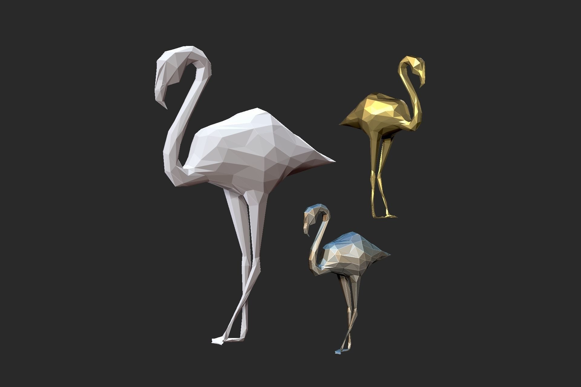 flamingo 3D model 3D printable | CGTrader