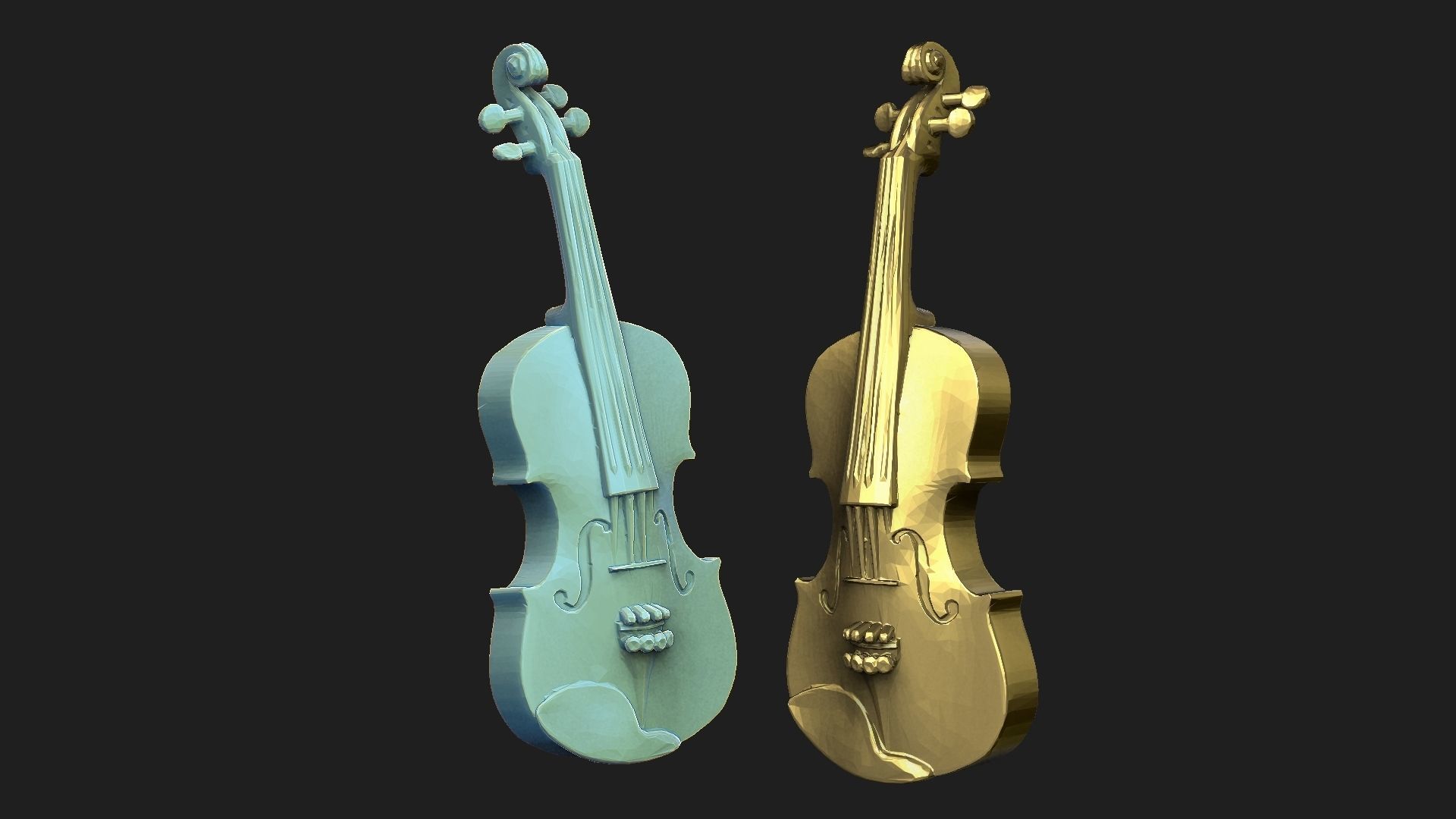 violin 3d model 3D model 3D printable | CGTrader