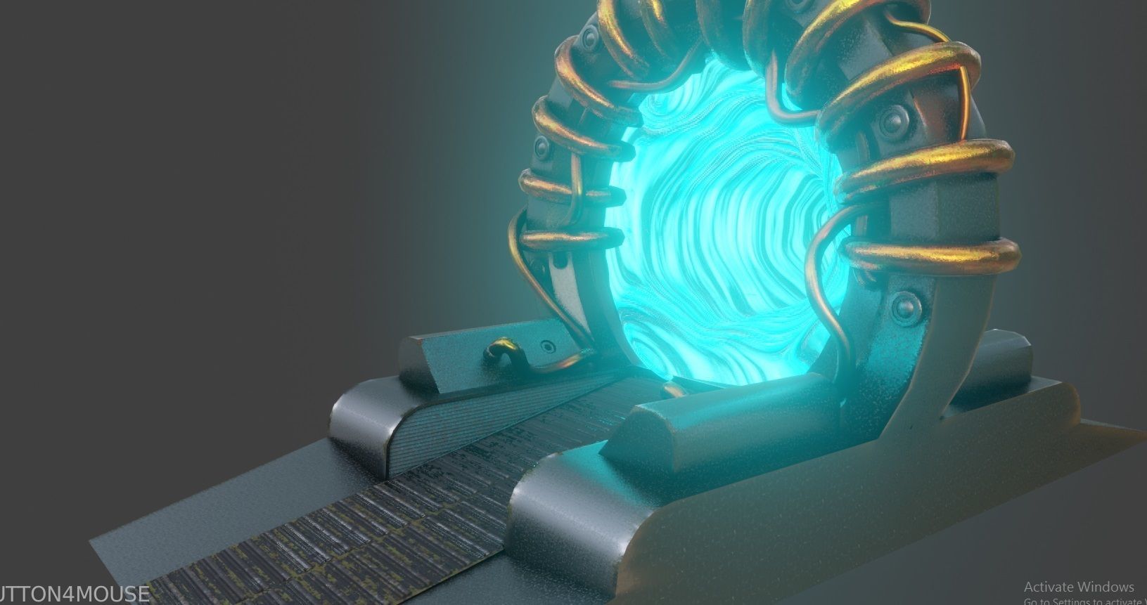 sci-fi time portal 3D model | CGTrader