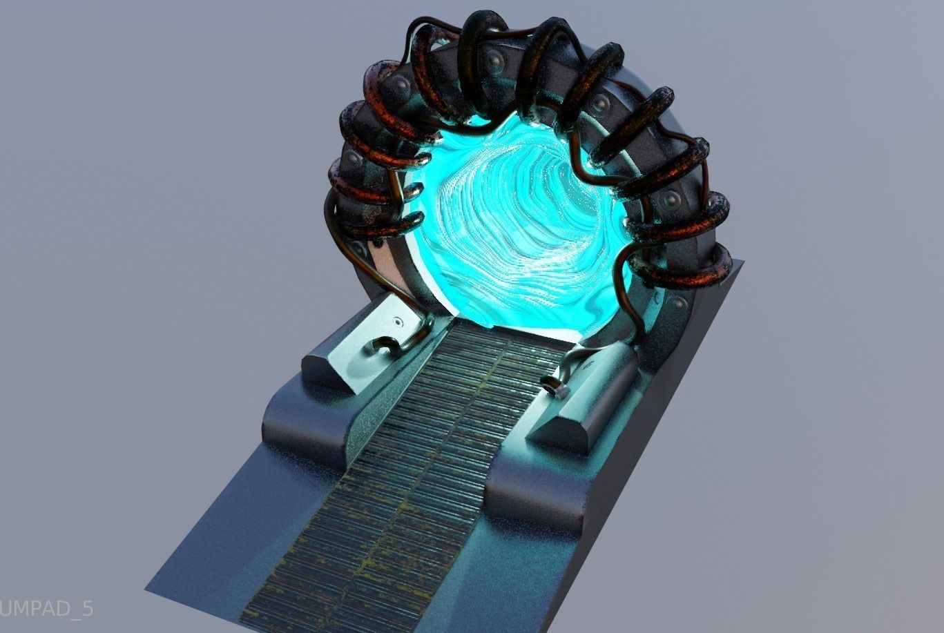 sci-fi time portal 3D model | CGTrader