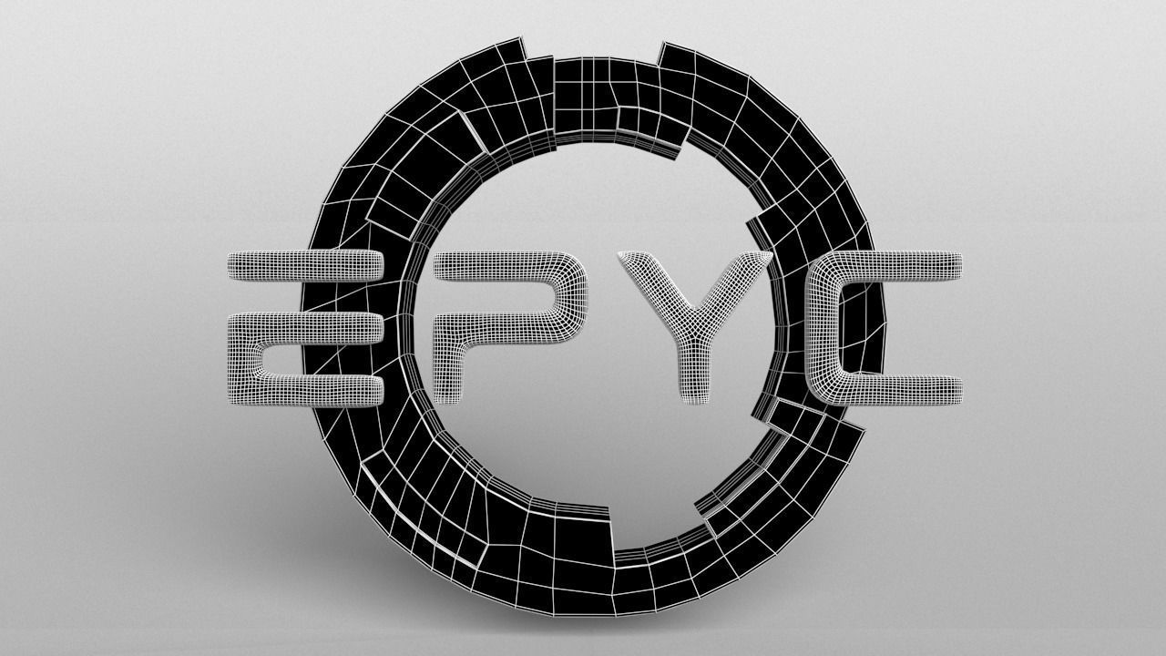 AMD EPYC Logo 01 free VR / AR / low-poly 3D model | CGTrader