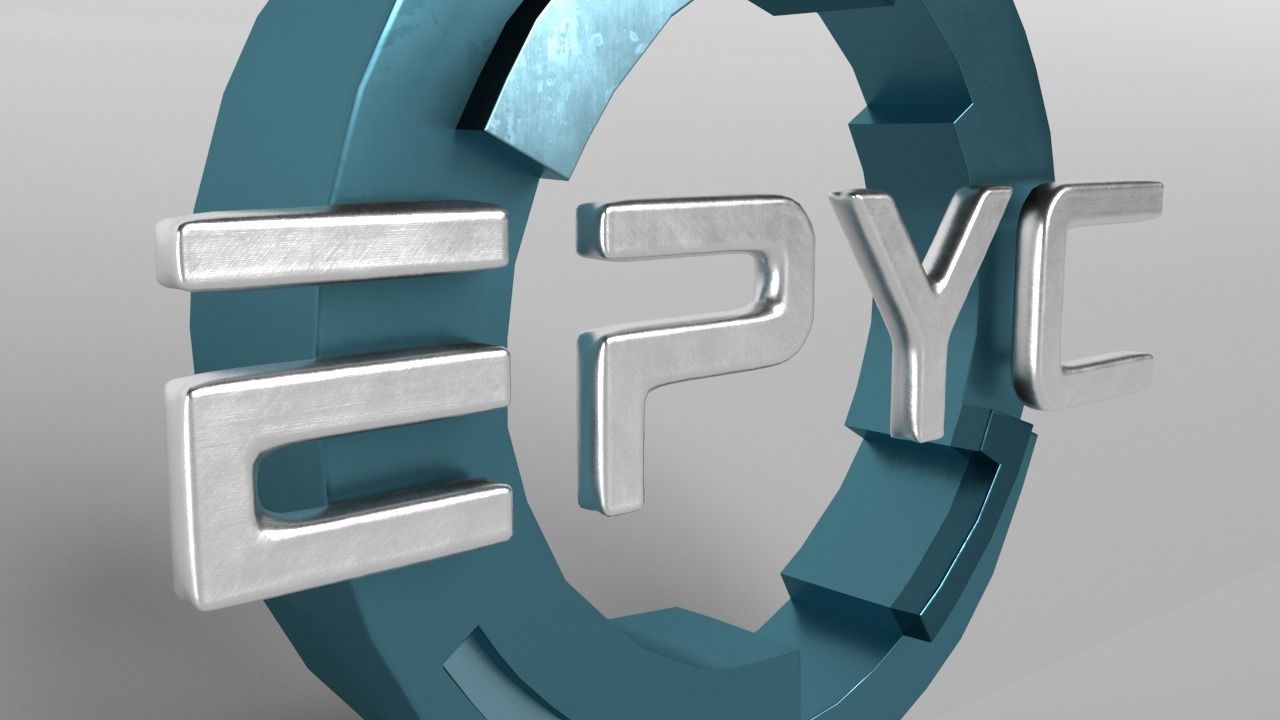 AMD EPYC Logo 02 free VR / AR / low-poly 3D model | CGTrader
