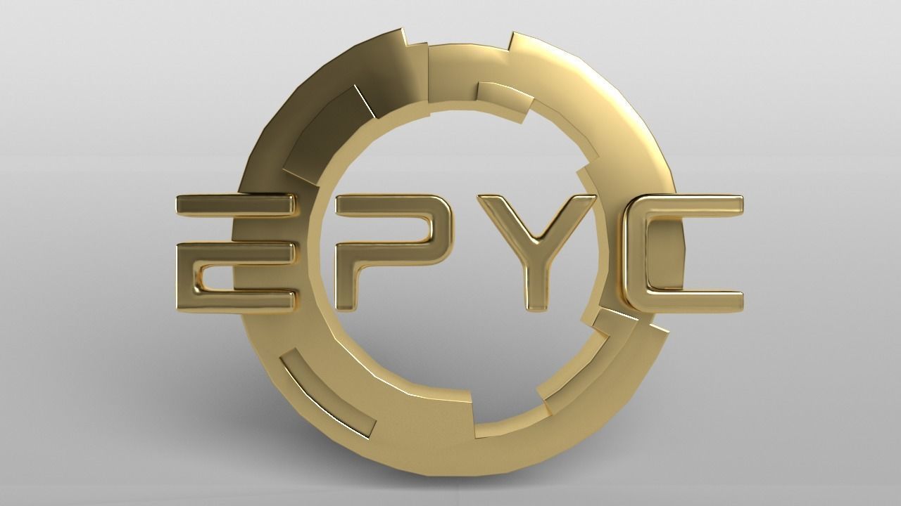 AMD EPYC Logo 03 free VR / AR / low-poly 3D model | CGTrader