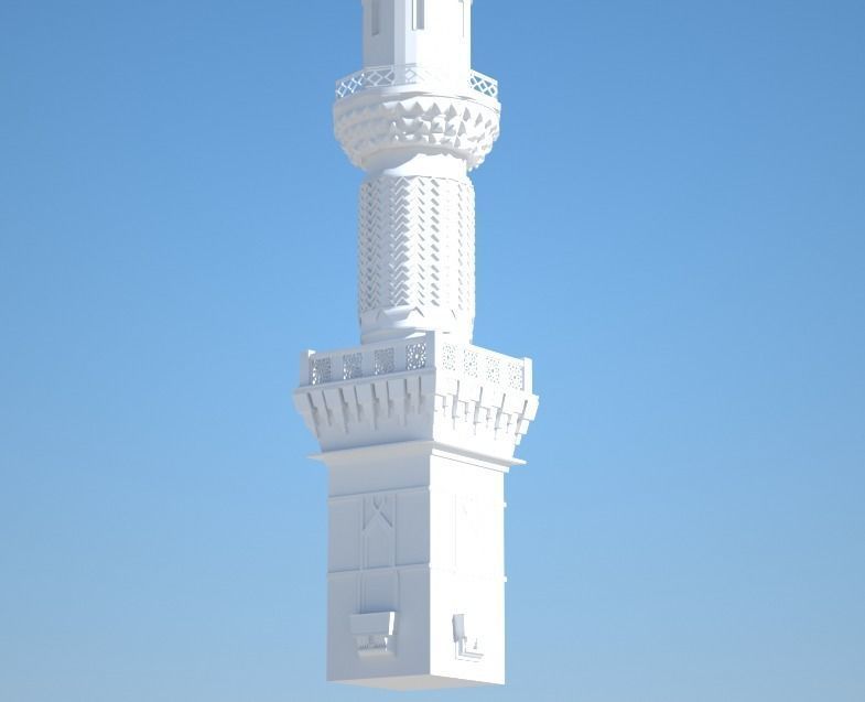 Muhammad Mosque tower 3D model 3D model | CGTrader