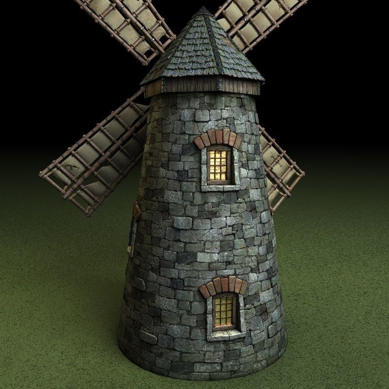 Medieval Windmill 3D model | CGTrader