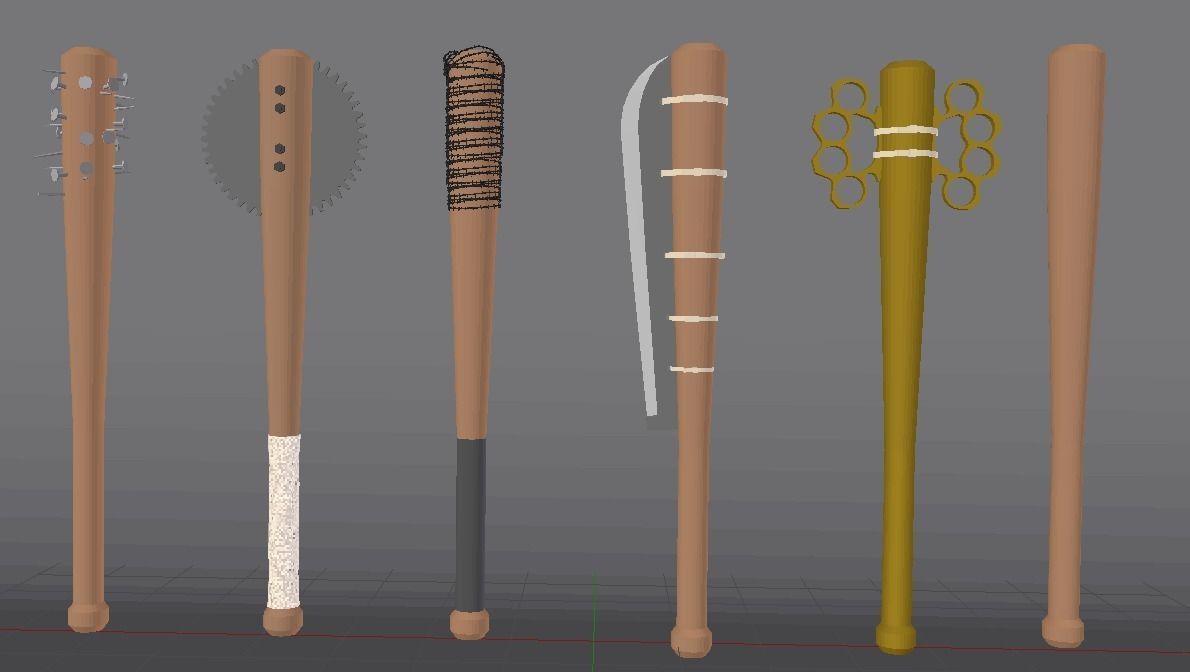 3D model modified baseball bat VR / AR / low-poly | CGTrader