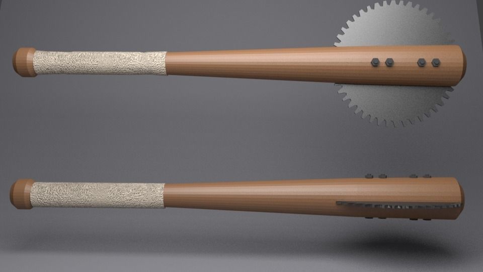 3D model modified baseball bat VR / AR / low-poly | CGTrader