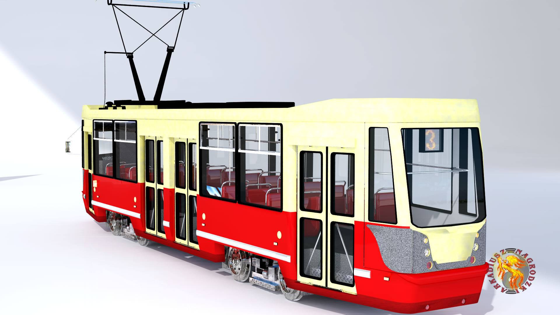 tram 105NA obj 3D Model .obj .mtl - CGTrader.com