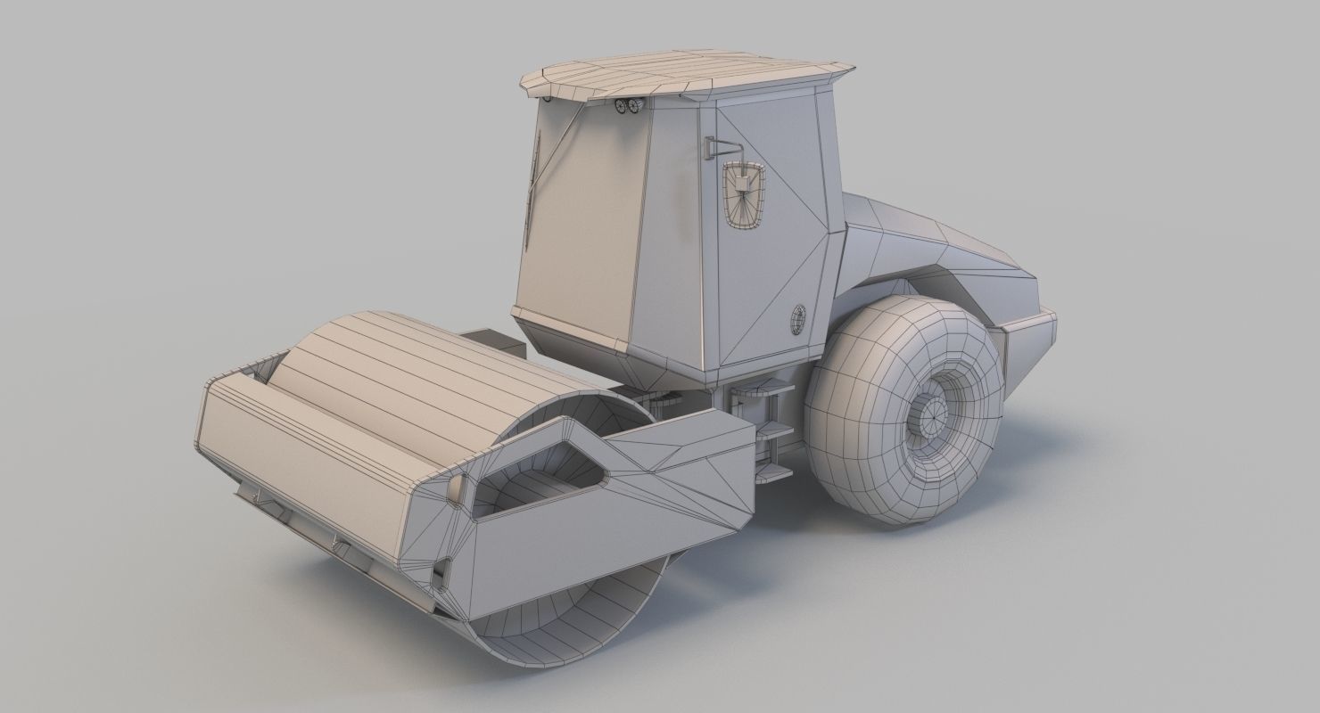 3D model Compactor JCB VM117 VR / AR / low-poly | CGTrader