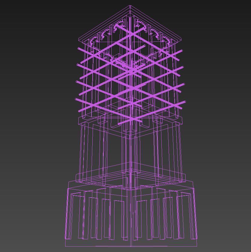 Arabic Design - Barjeel Wind Tower 3D model | CGTrader