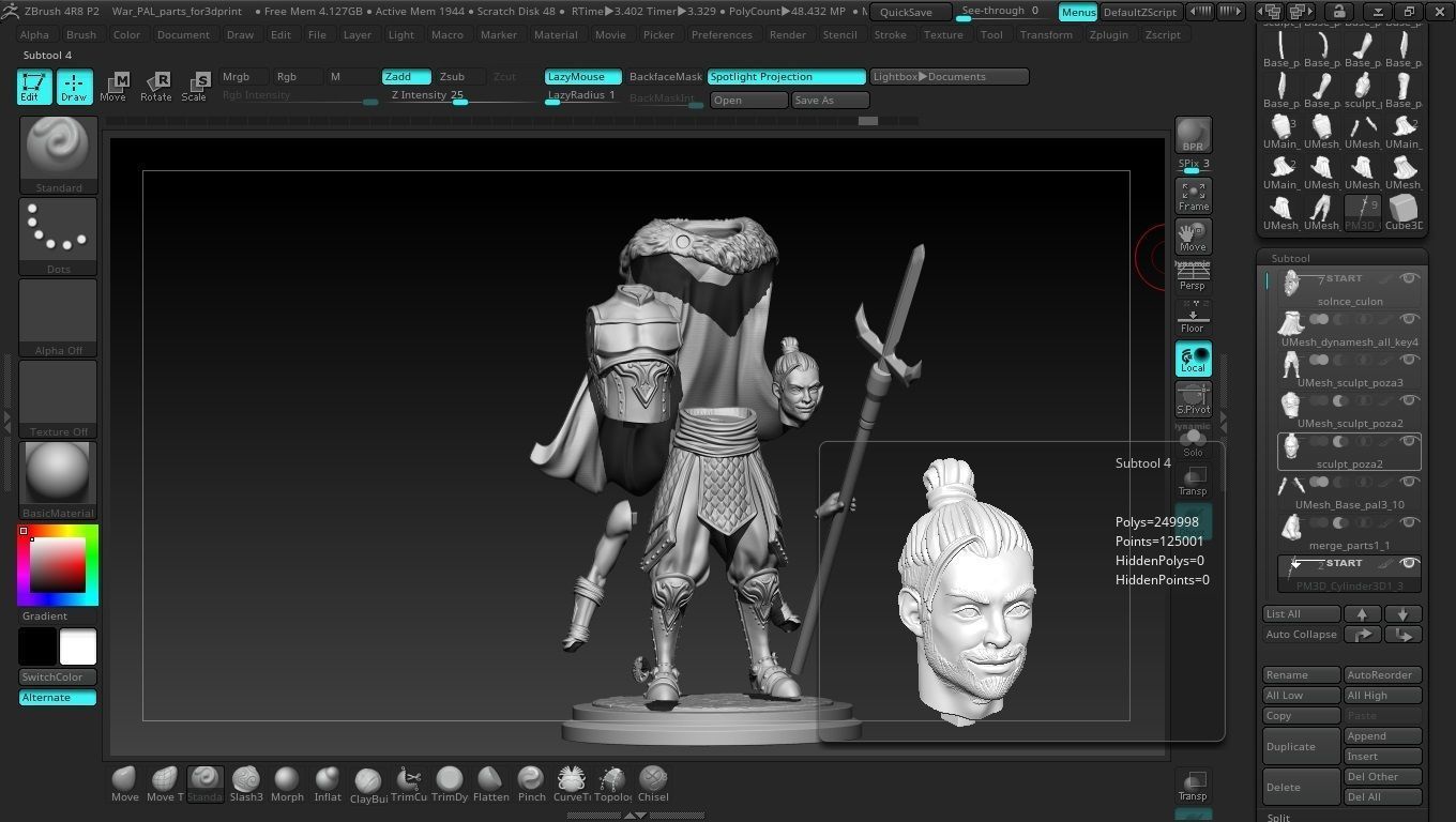 Warrior or Paladin pathfinder 3D print model 3D model 3D printable ...