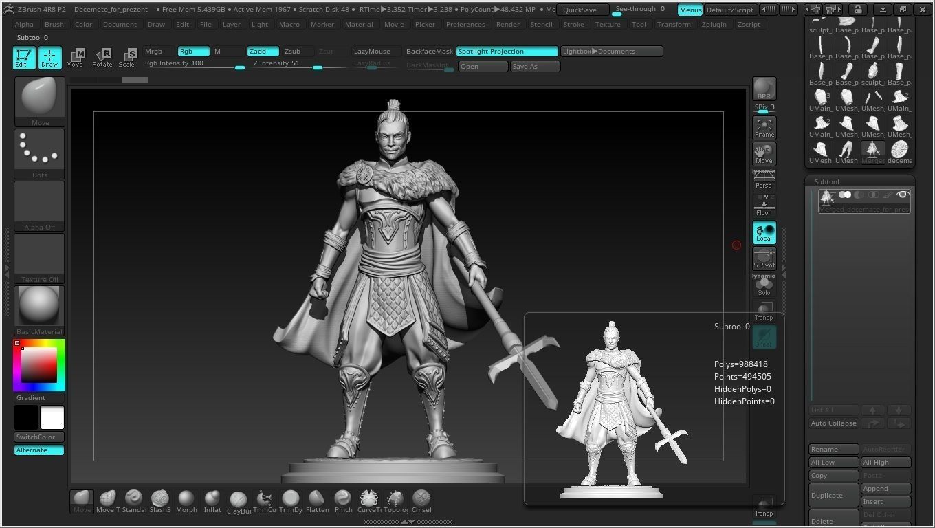 Warrior or Paladin pathfinder 3D print model 3D model 3D printable ...