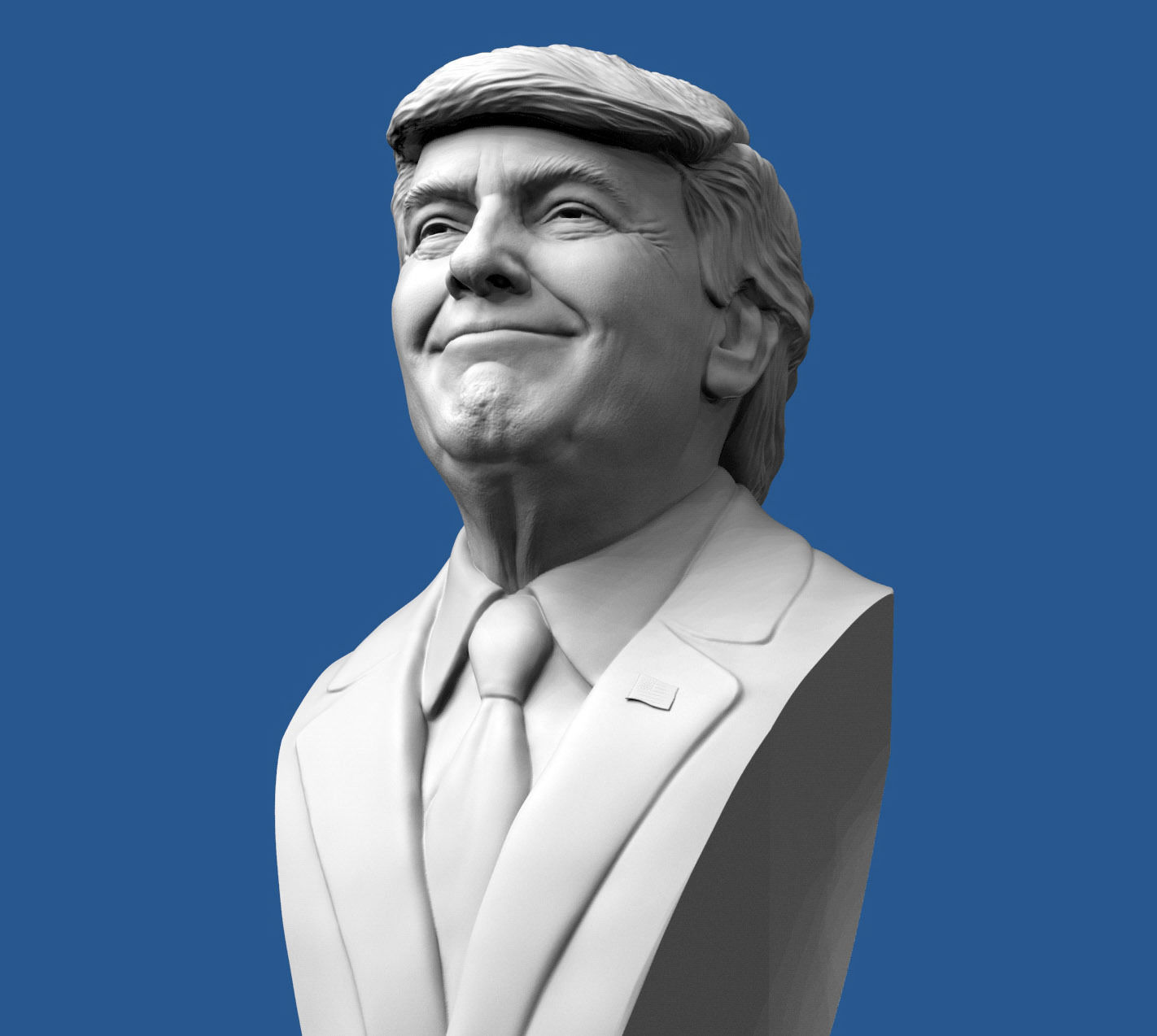 Donald Trump Bust 3D model 3D printable | CGTrader