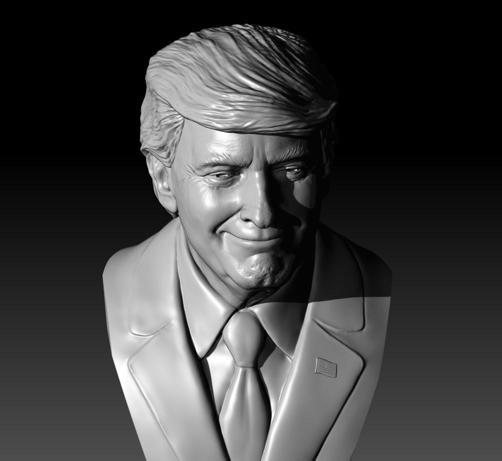 Donald Trump Bust 3D model 3D printable | CGTrader