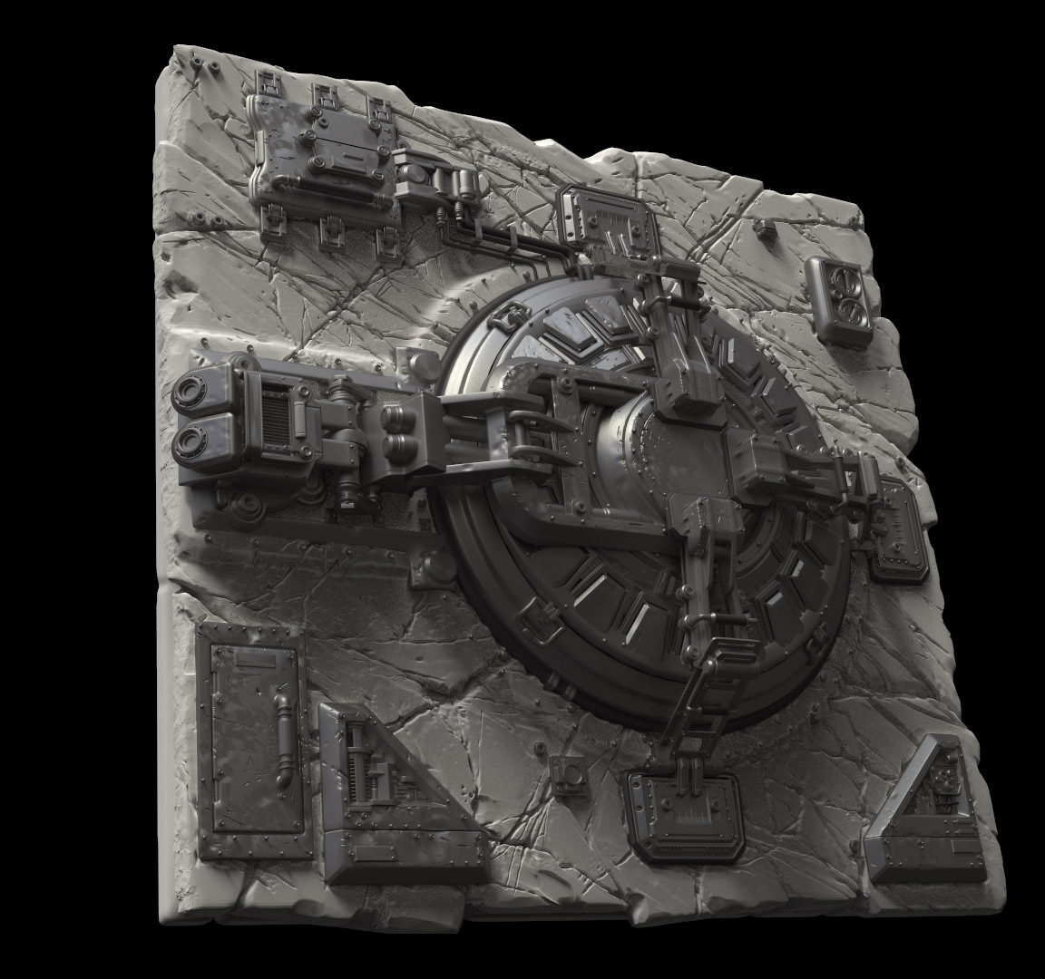 Missile silo 3D Model 3D printable .obj .stl - CGTrader.com