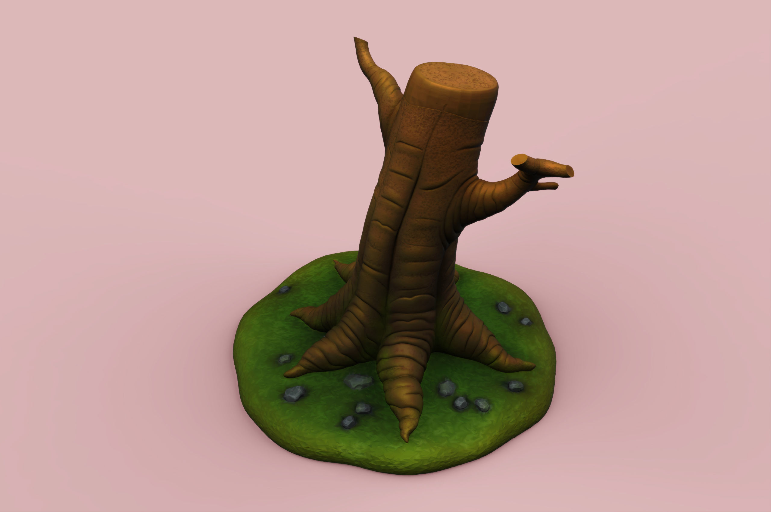 Cartoon Tree free 3D model 3D printable | CGTrader