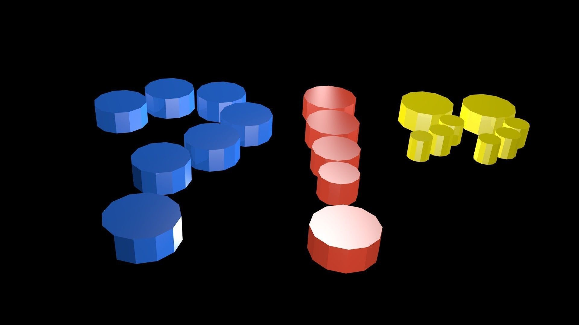 3D model Low poly punctuation marks 5 VR / AR / low-poly | CGTrader
